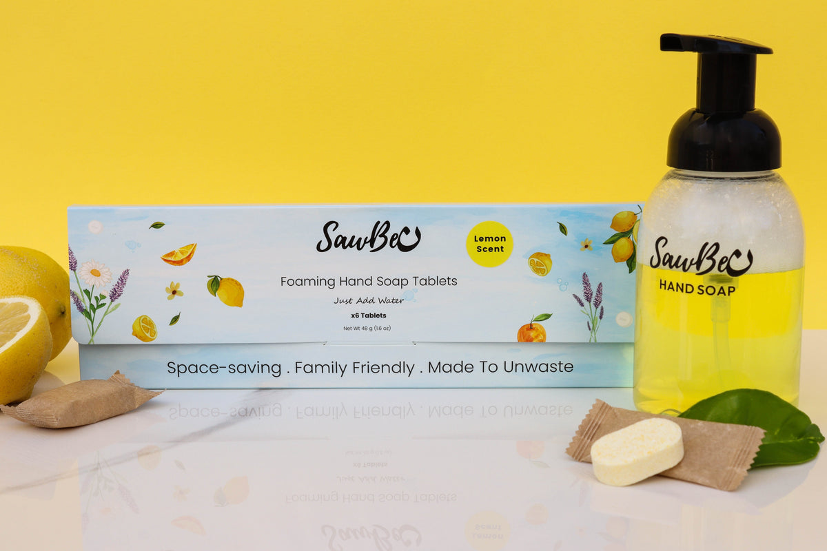 Lemon Foaming Hand Soap Starter Kit – Sawbeن